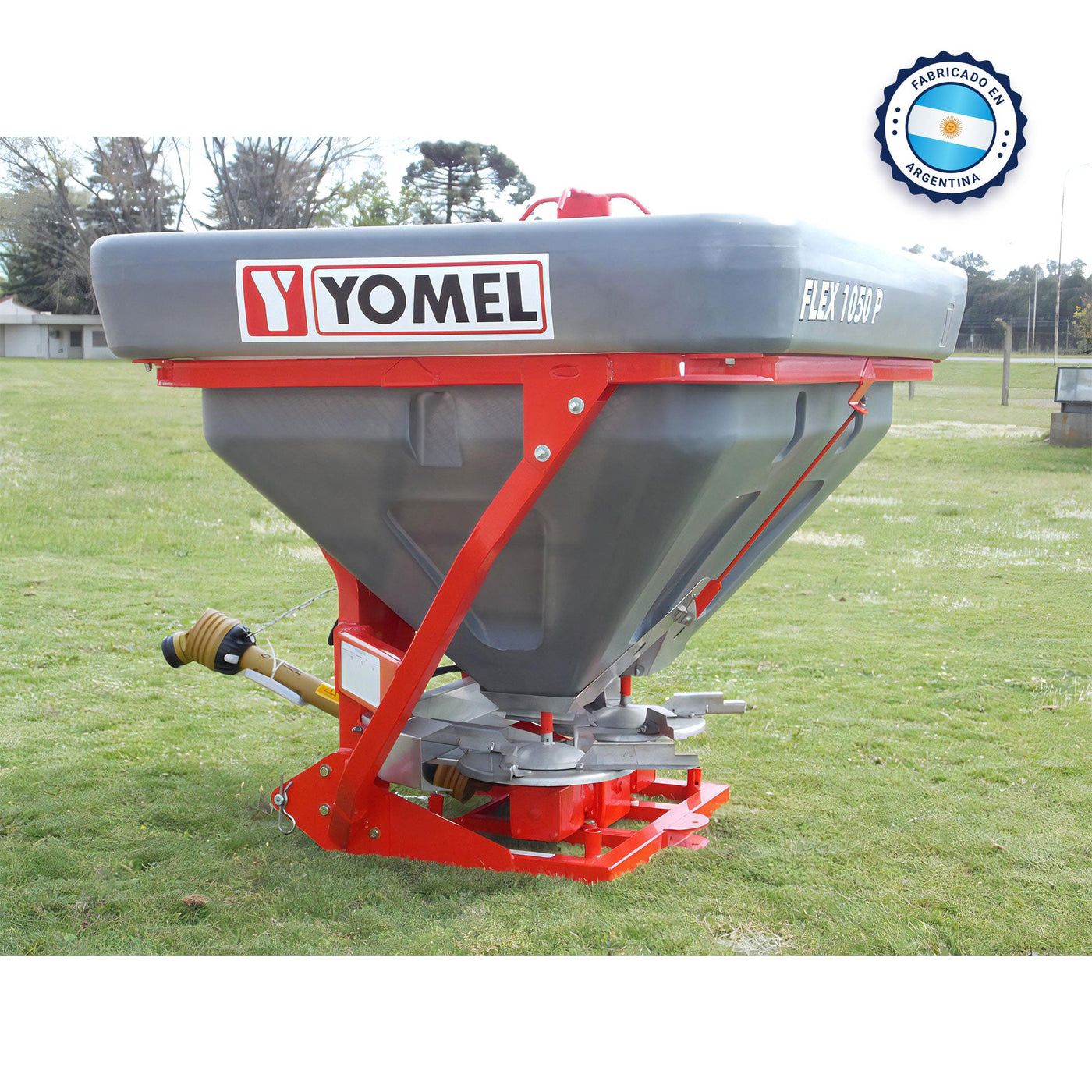 Abonadora boleadora, tolva 1,050 litros para tractor - Marca YOMEL ...